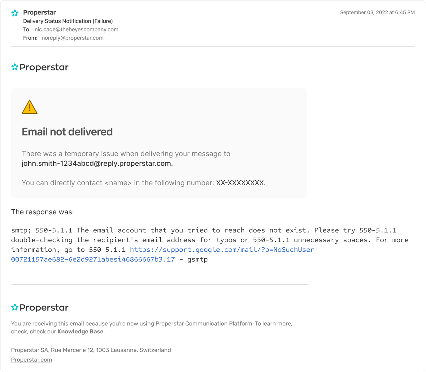 Why wasn't my email delivered?